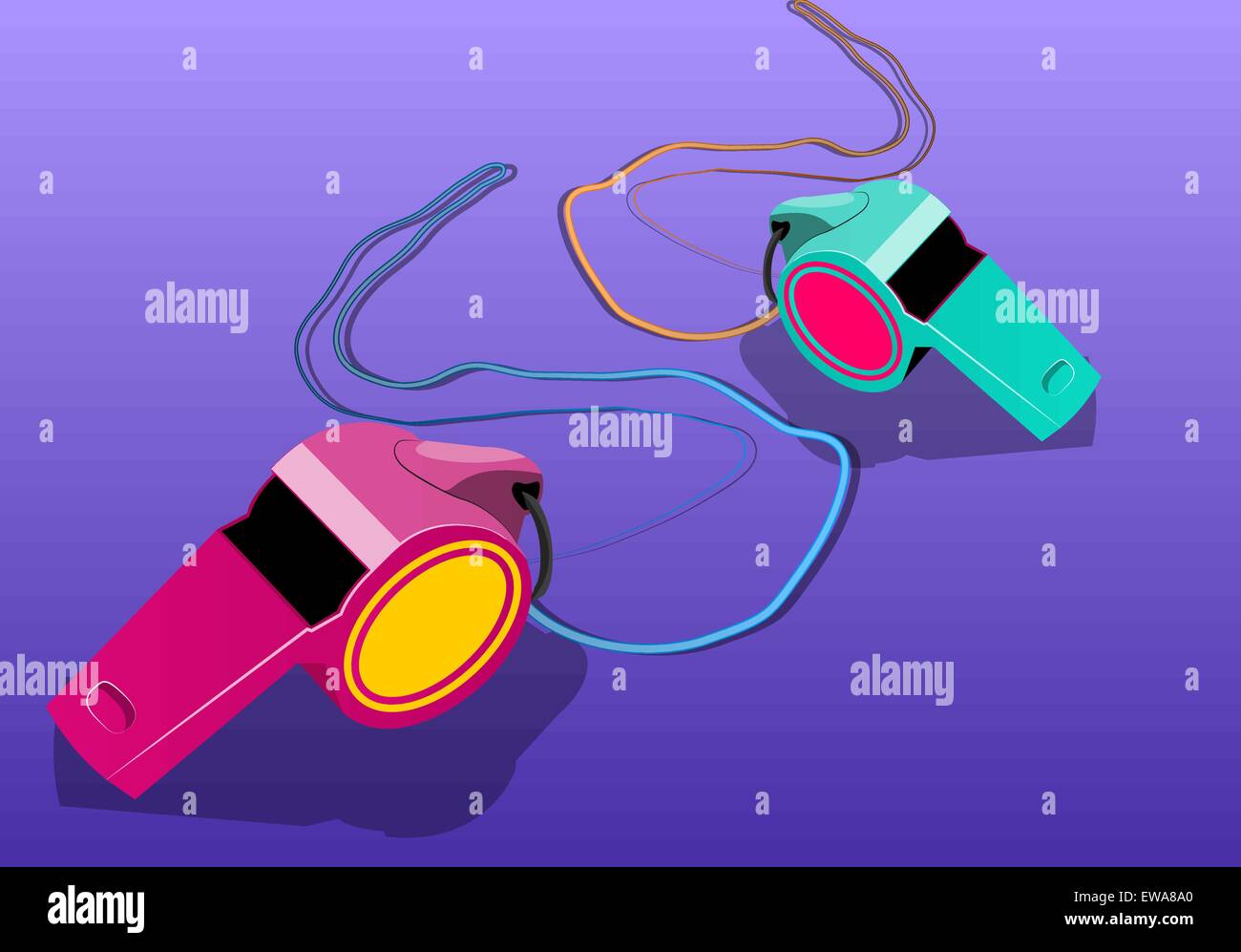 As sifflets Banque d'images vectorielles - Alamy