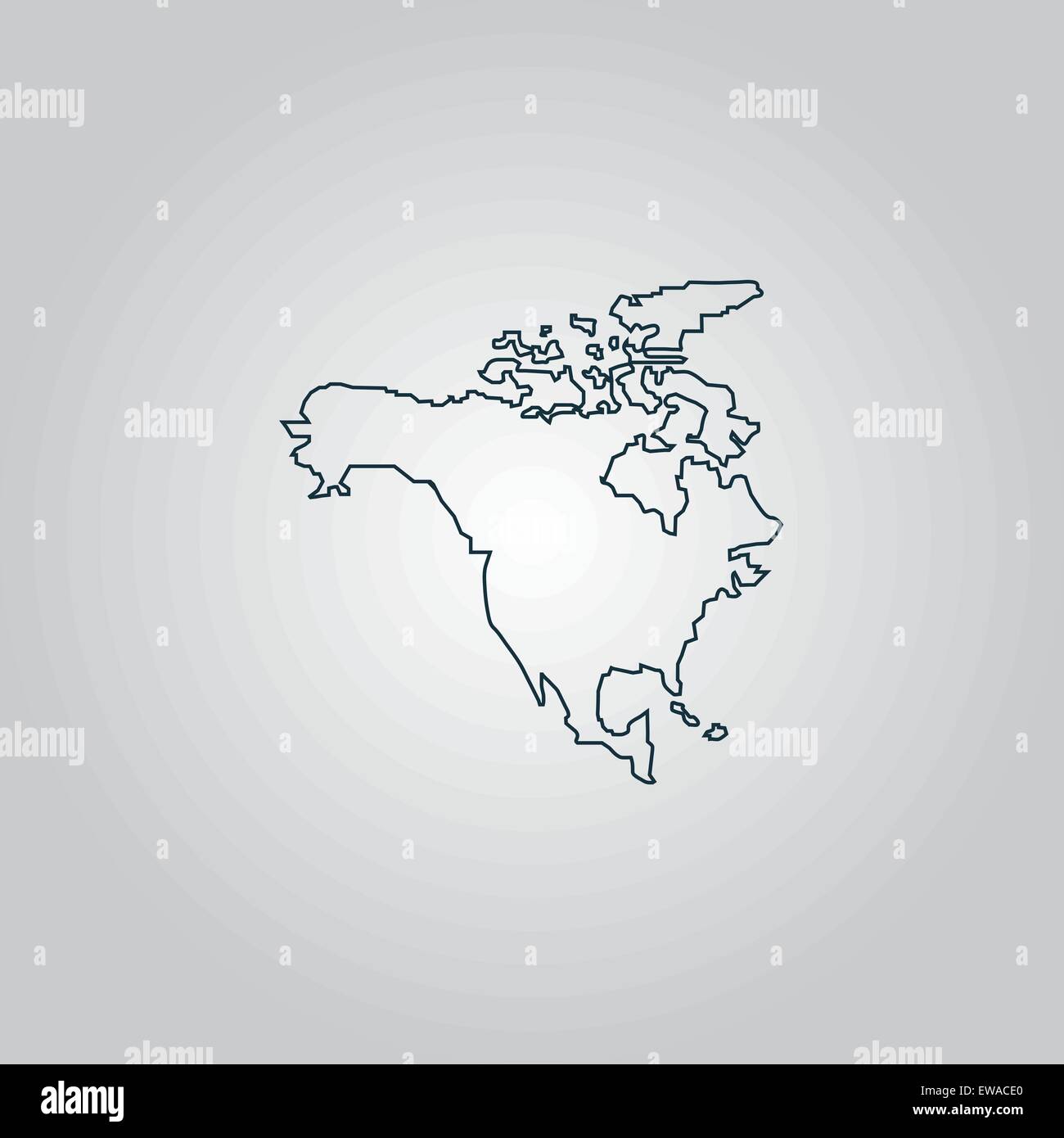 Mappa politica del nord america Banque de photographies et d’images à ...