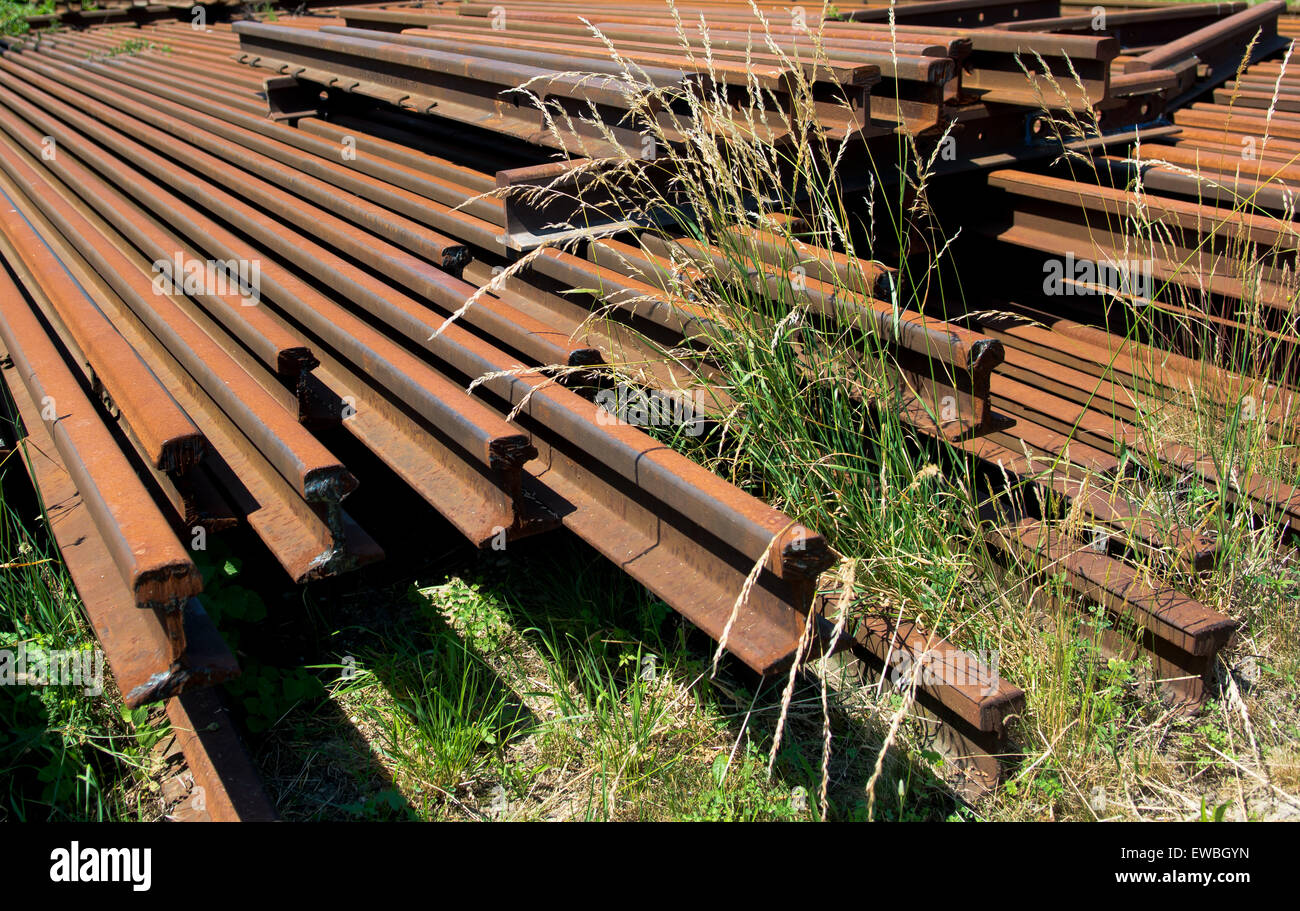 Vieux rails Banque de photographies et d’images à haute résolution - Alamy