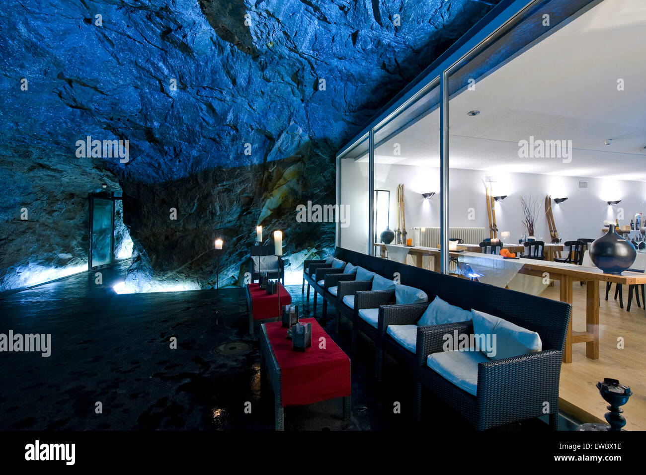 La Suisse, Col du Gotthard, La Claustra hotel Photo Stock - Alamy