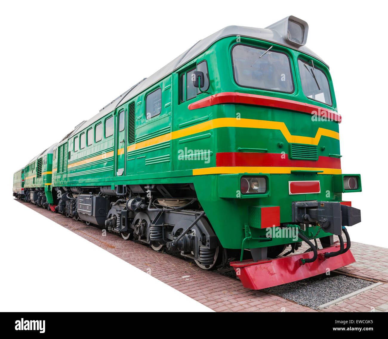 Vieux train à vapeur sur fond blanc Banque de photographies et d’images à haute résolution - Alamy