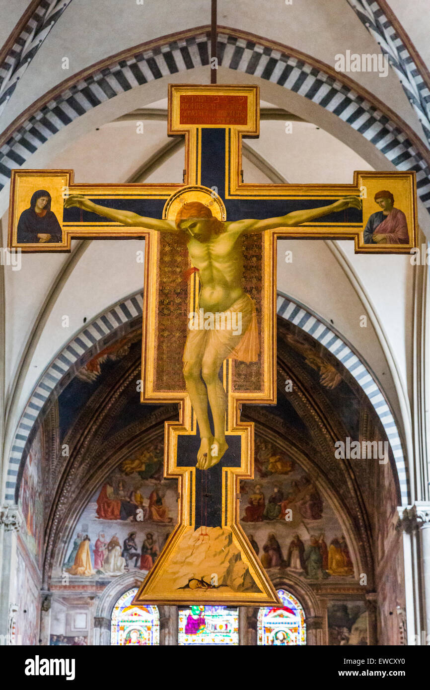 Le crucifix de Giotto, Santa Maria Novella, Florence, Italie Photo ...
