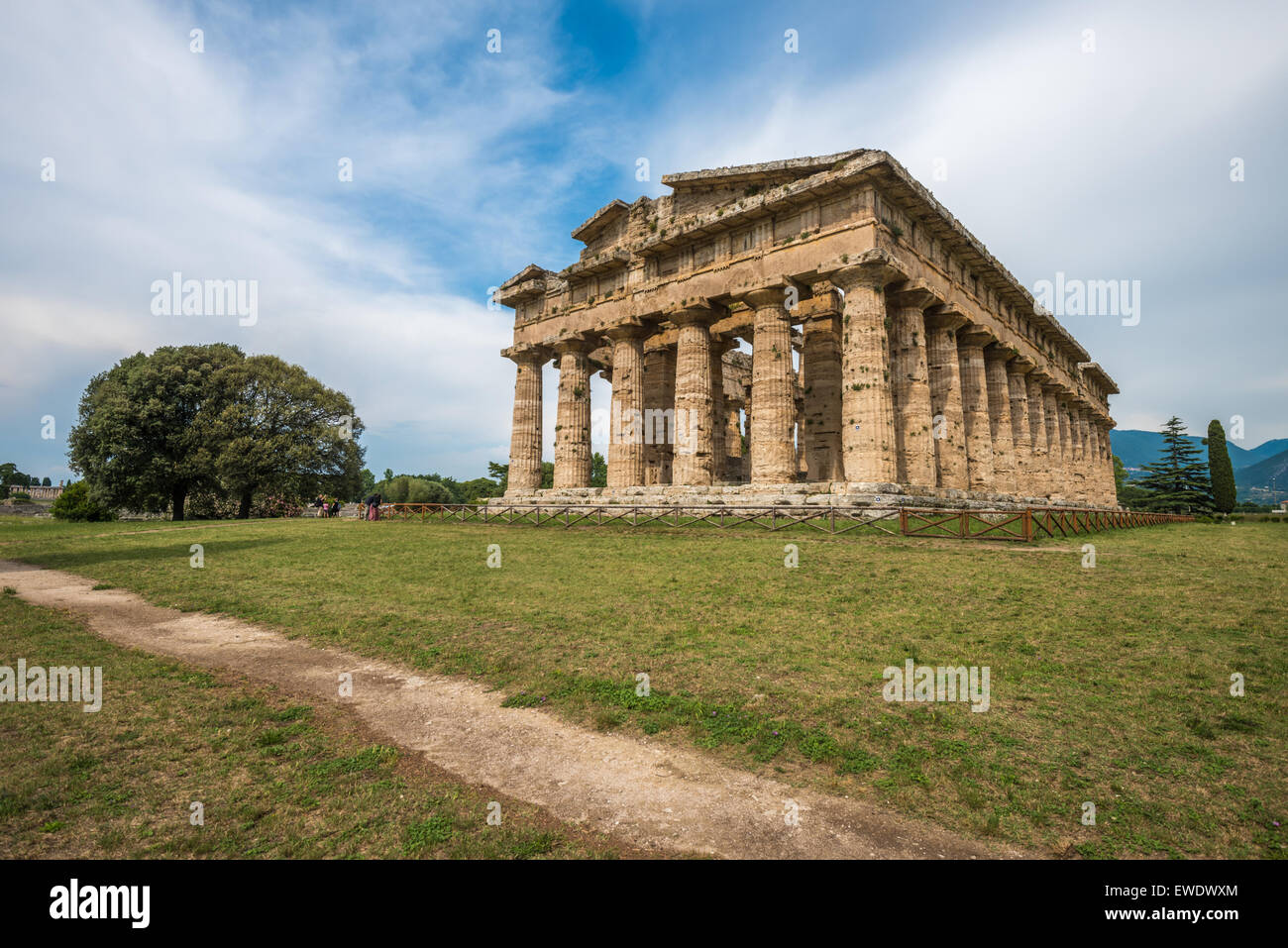 Second temple d'Héra à le site archéologique de Paestum, l'un des plus ...