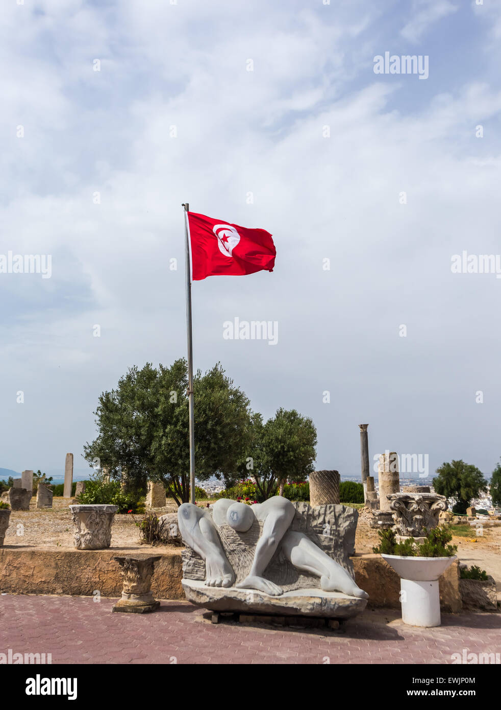 Tunisia carthage flag Banque de photographies et d’images à haute ...