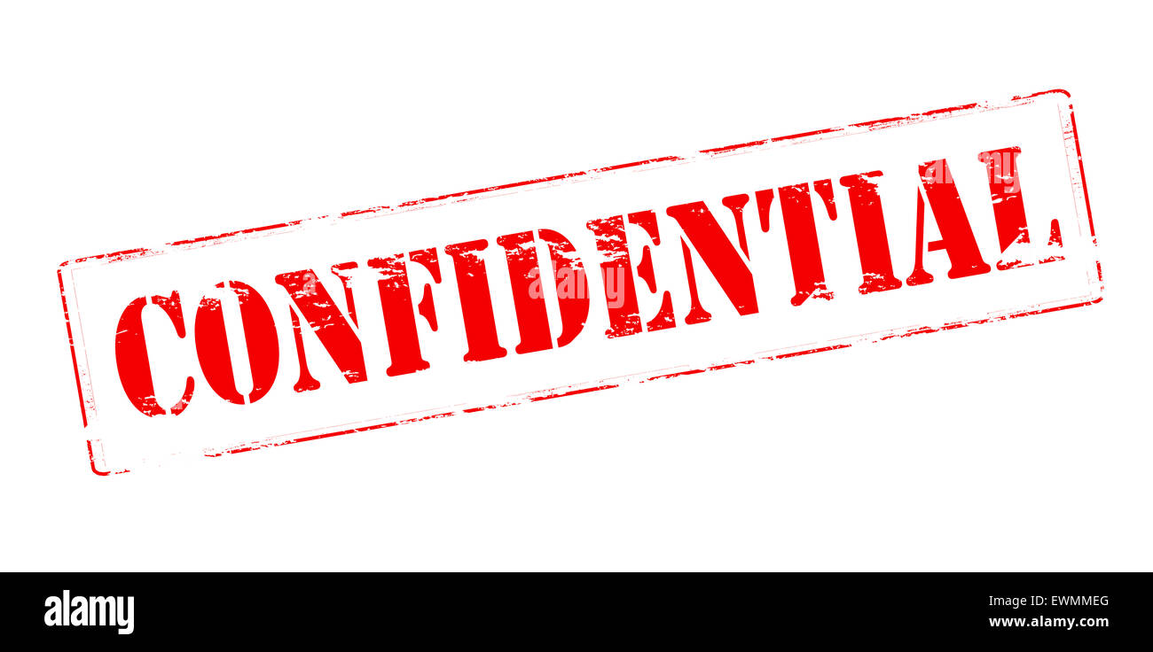Confidential stamp Banque de photographies et d’images à haute ...