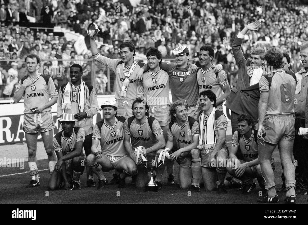 Luton Town 1-4 Lecture, 1988 Finale de la Coupe du Simod, stade de ...