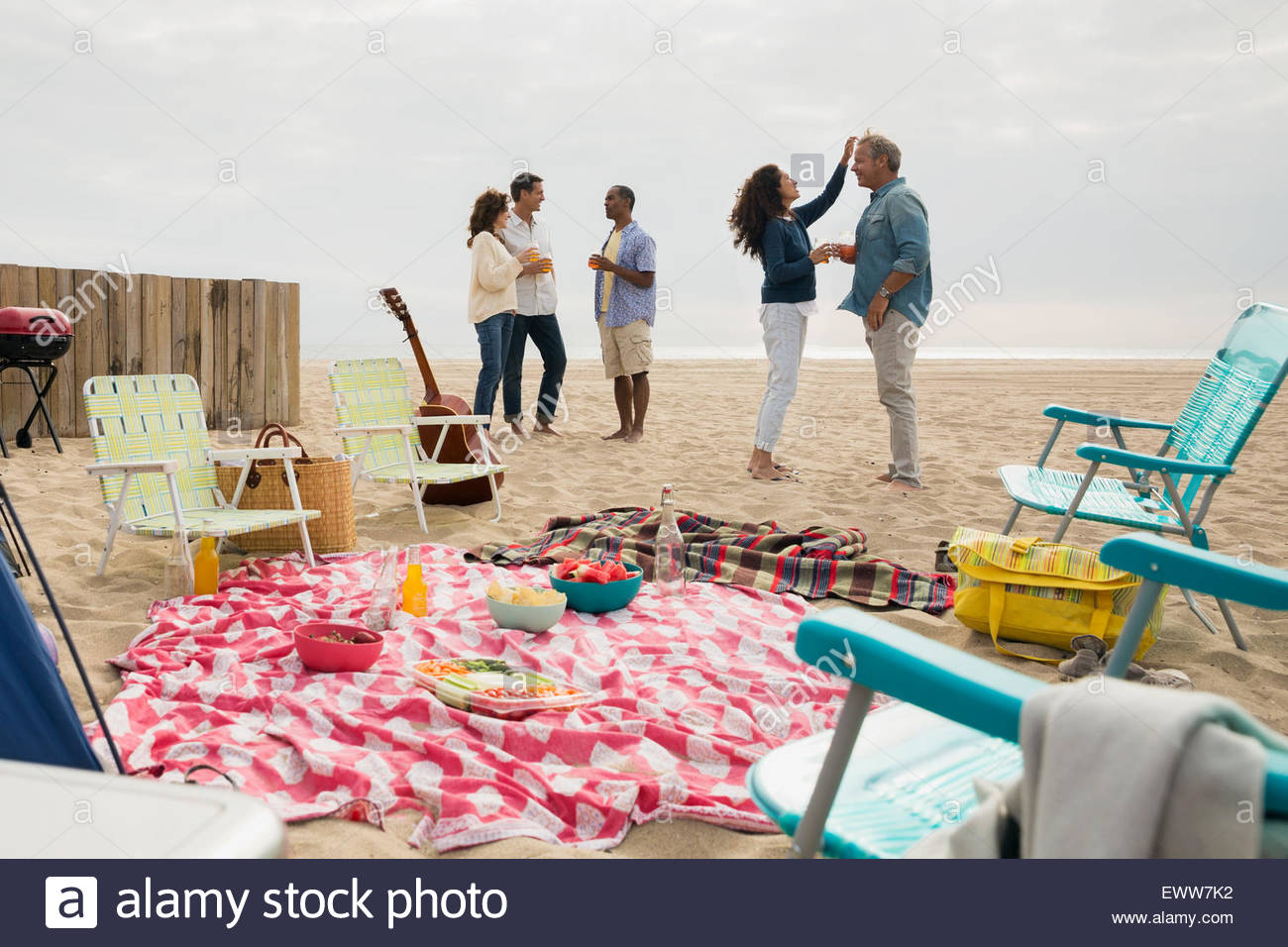 Plage de pique nique Banque de photographies et d’images à haute ...