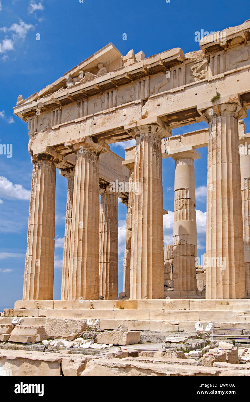 Temple du Parthénon, l'Acropole, Athènes, Grèce Photo Stock - Alamy