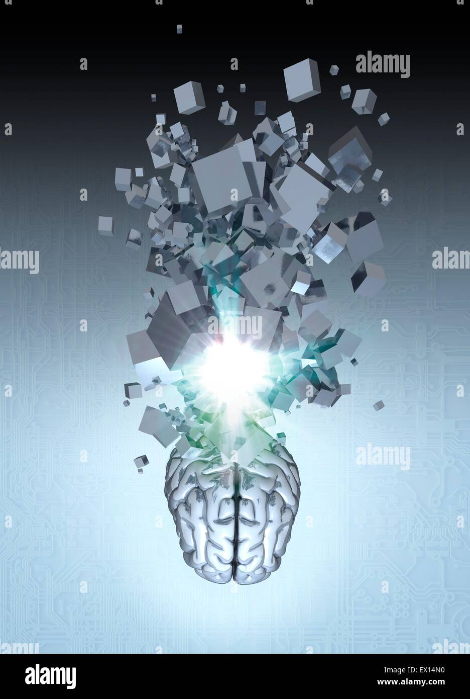 Cerveau qui explose Banque de photographies et d’images à haute ...