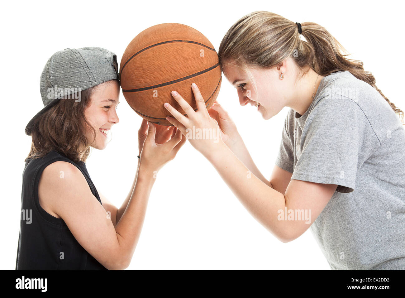 Visage ados frere et soeur Banque de photographies et d’images à haute ...