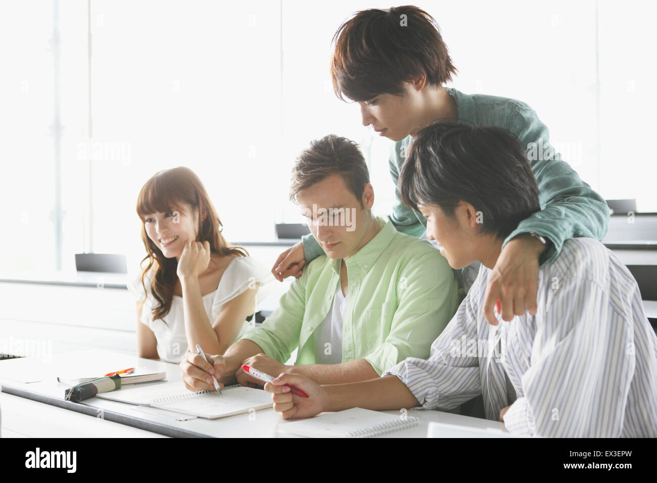 Les élèves de la classe de l'université Photo Stock - Alamy