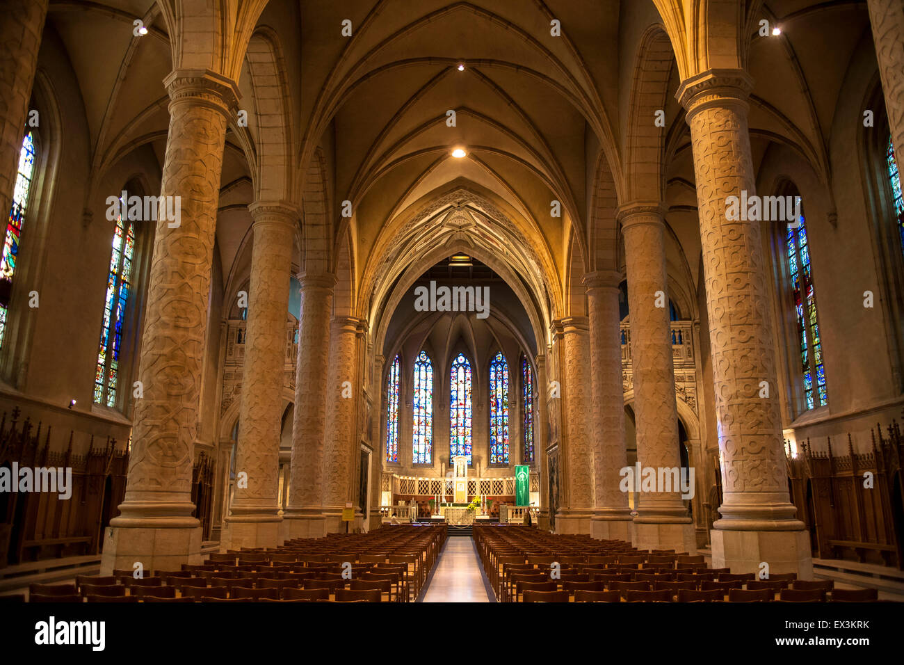 LUX, Luxembourg, ville de Luxembourg, la cathédrale Notre Dame. LUX ...