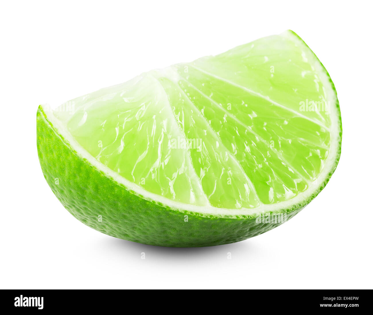 Rondelle de citron vert Banque d'images détourées - Alamy