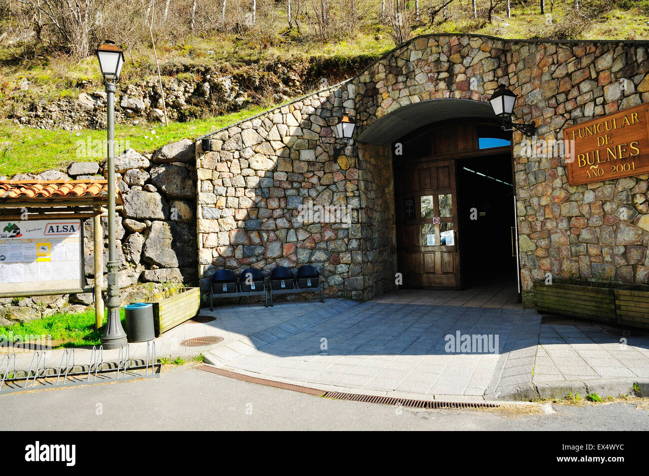 Bulnes funicular railway Banque de photographies et d’images à haute ...