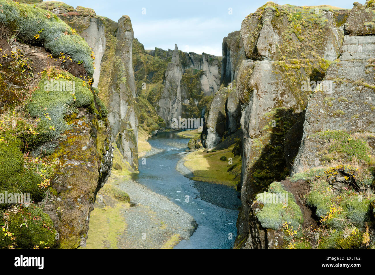 Fjadrargljufur Canyon Iceland Banque d'image et photos - Alamy