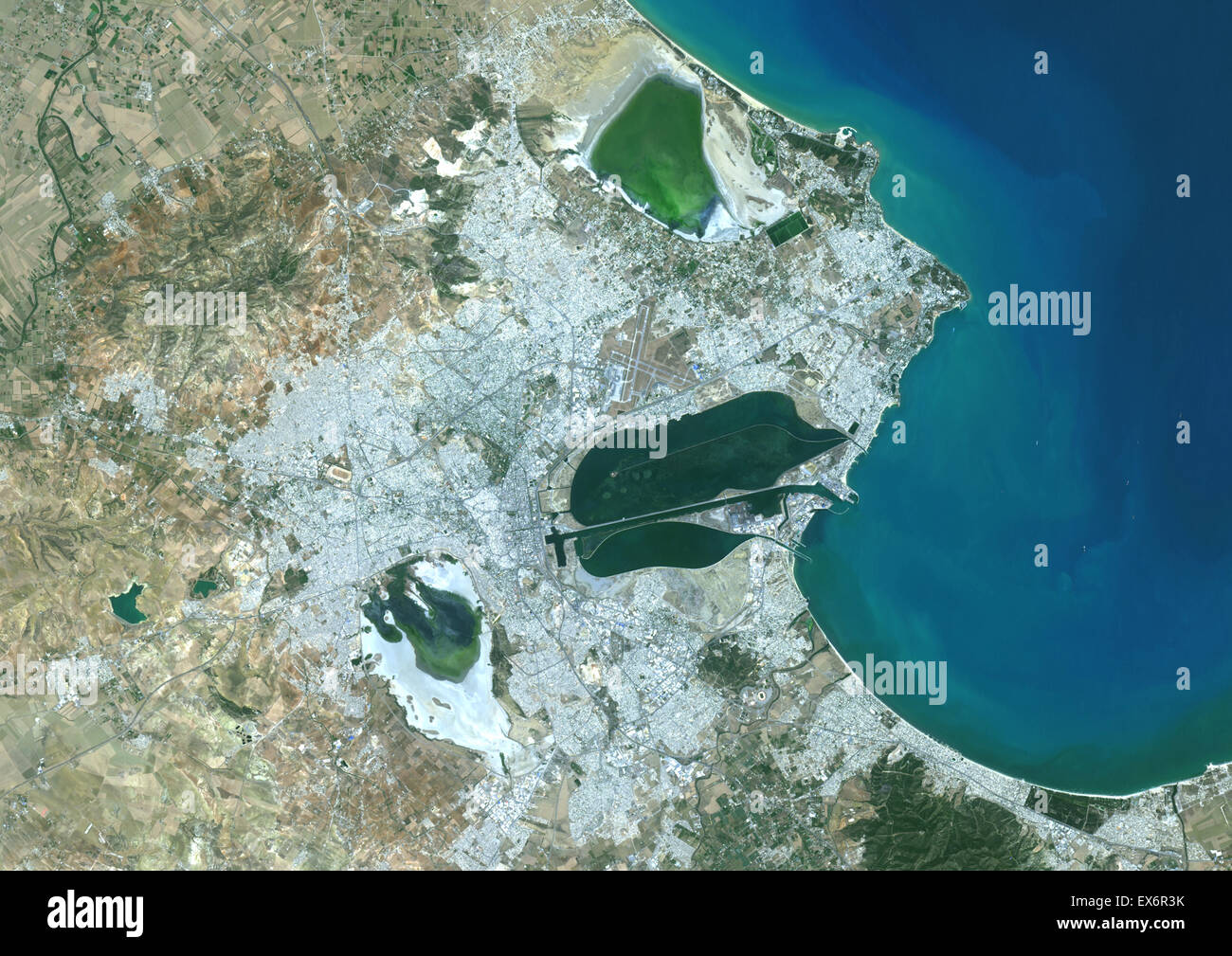 Tunisia Tunis City Aerial View Banque d'image et photos - Alamy