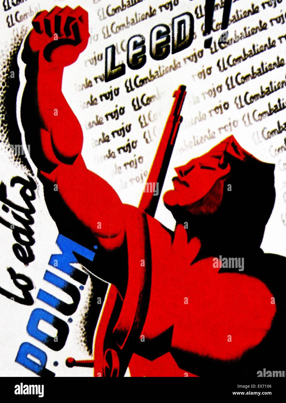Affiche De La Guerre Civile Espagnole Banque De Photographies Et D