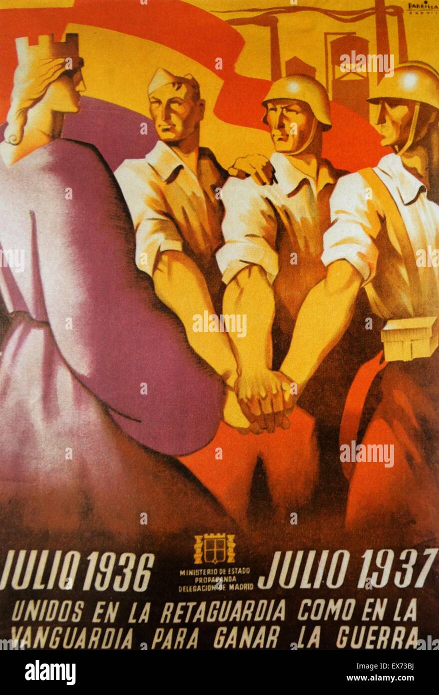Spanish civil war poster propaganda history historical archive archival ...