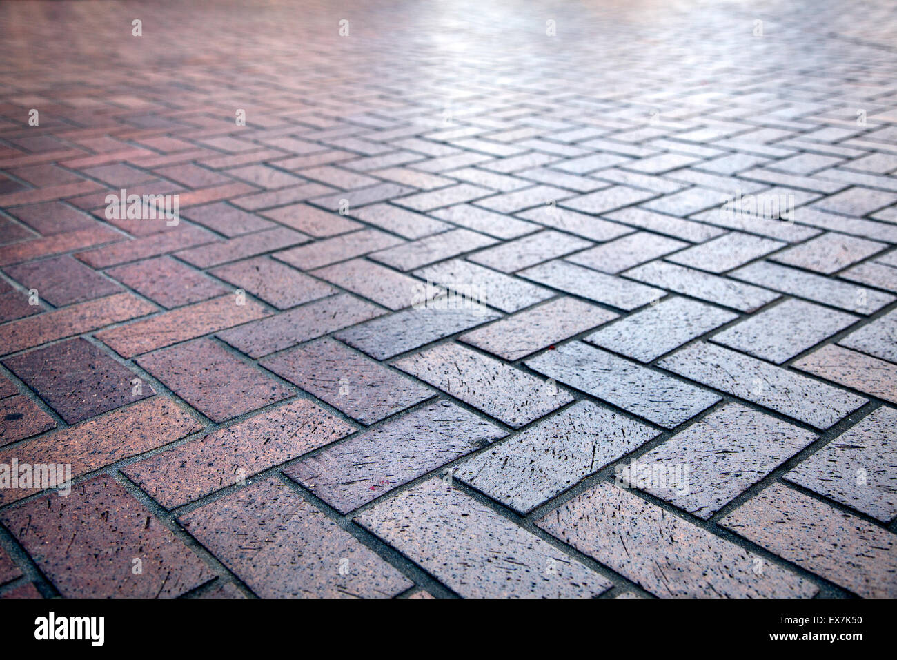 Rue Pierre moderne pavé de la rue, de texture de la chaussée en brique ...