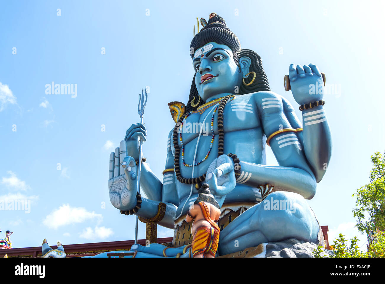 Statue De Shiva Au Temple Hindou De Koneswaram Banque d'image et photos ...