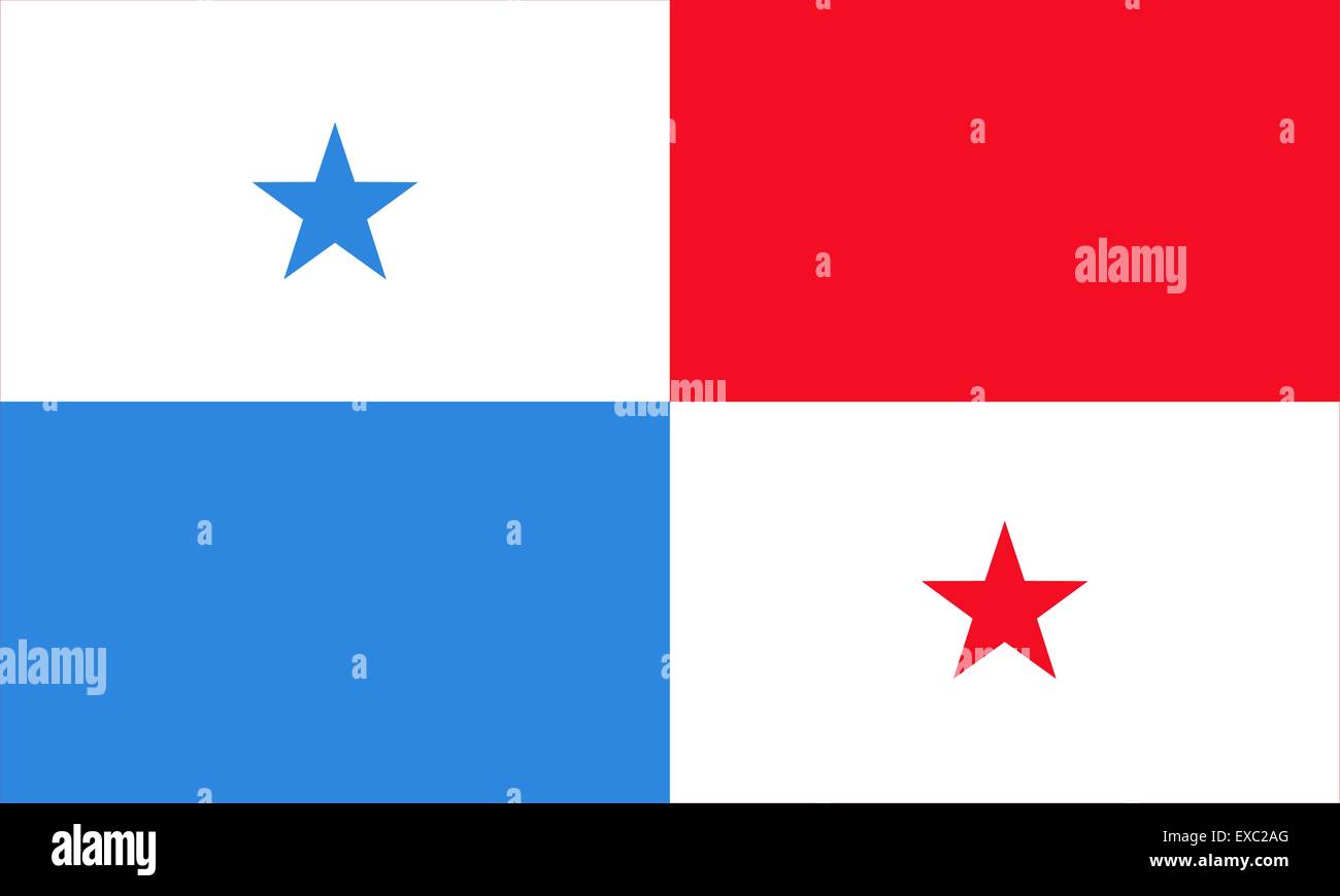 Drapeau national du panama Banque d'images vectorielles - Alamy
