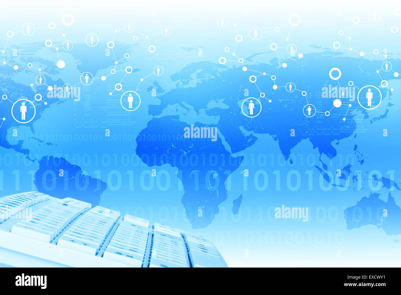 World map keyboard Banque de photographies et d’images à haute ...