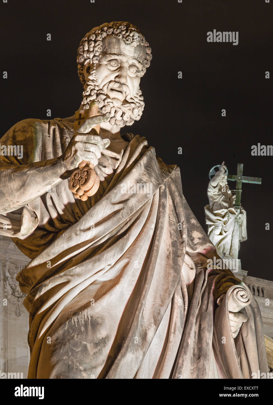 Statue saint pierre basilique rome Banque de photographies et d’images ...