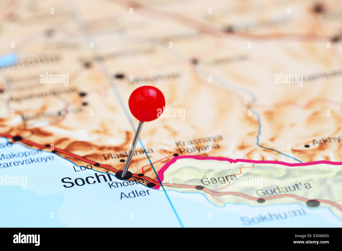 Sochi map Banque de photographies et d’images à haute résolution - Alamy