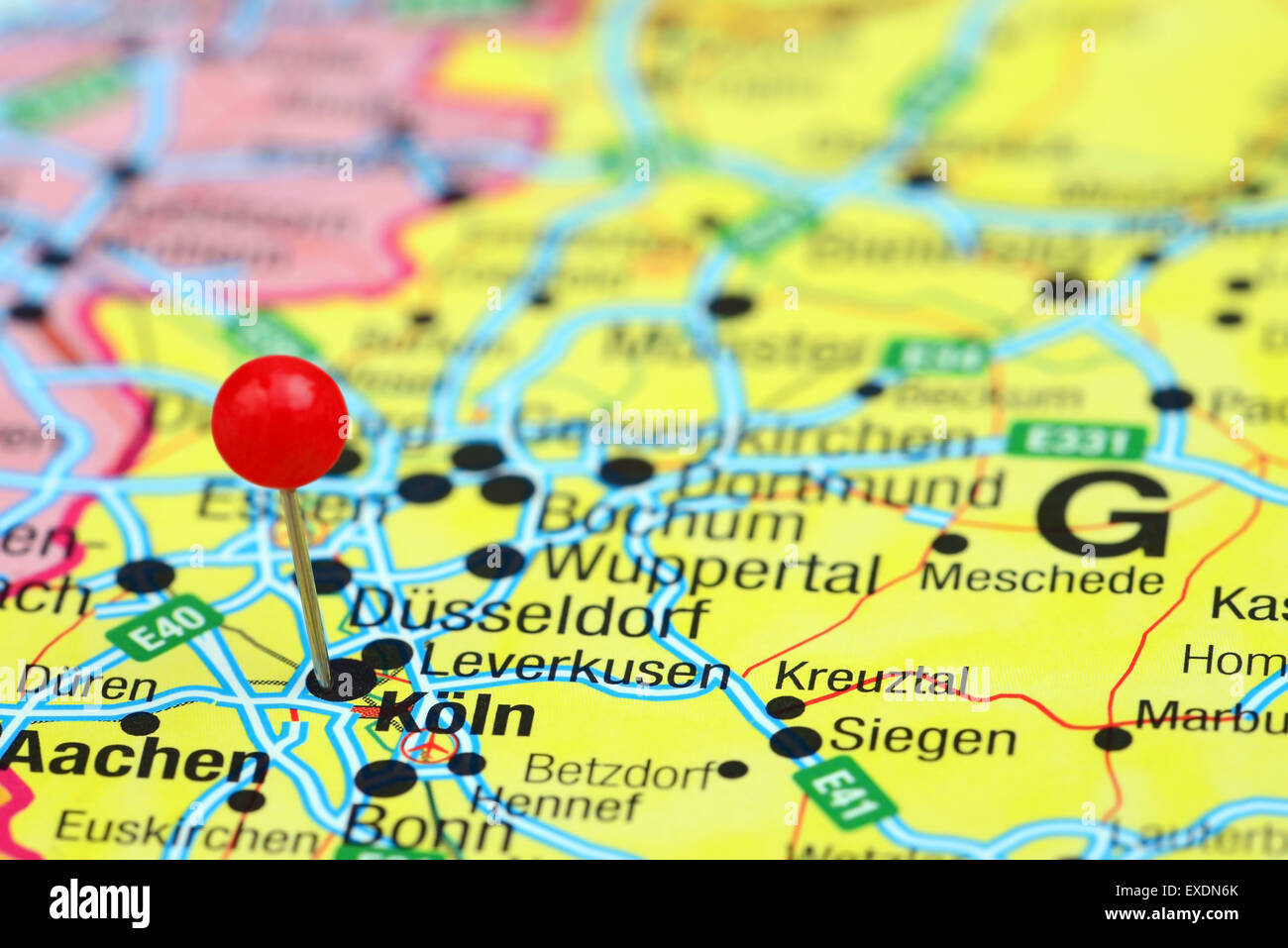 Cologne map Banque de photographies et d’images à haute résolution - Alamy