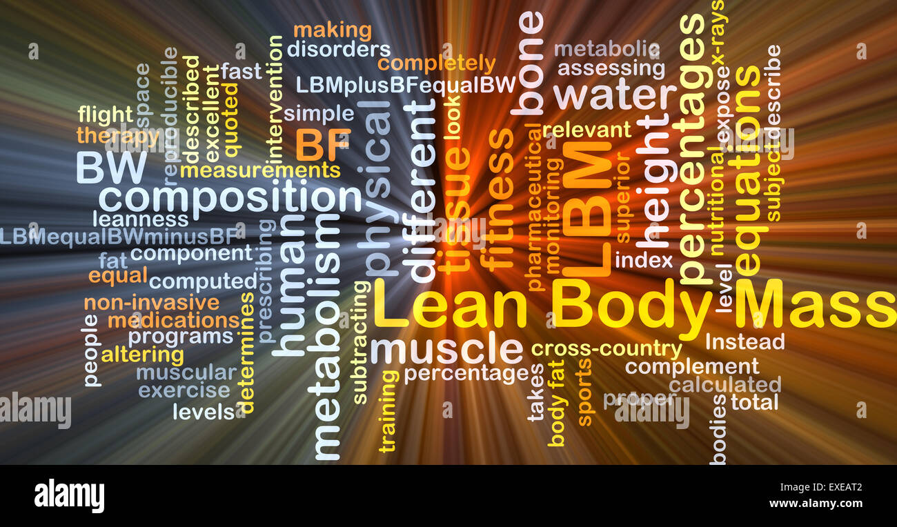 Concept d'arrière-plan wordcloud illustration de la masse maigre de ...