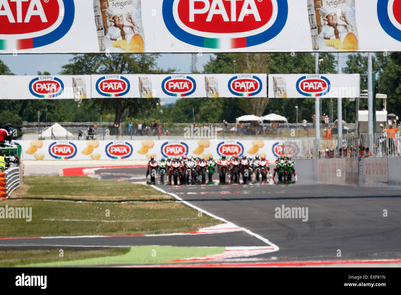 Misano Adriatico, Italie - 21 juin 2015 : prêt de se préparer à quitter ...