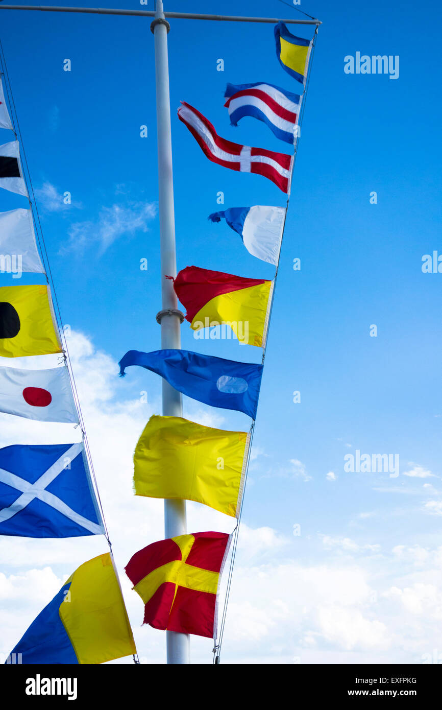 International maritime signal flags Banque de photographies et d’images ...
