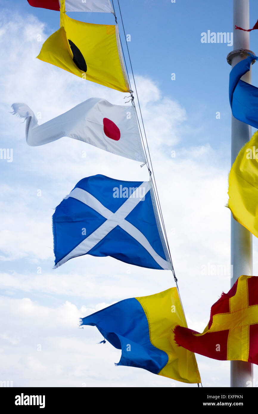 Maritime signal flags Banque de photographies et d’images à haute ...