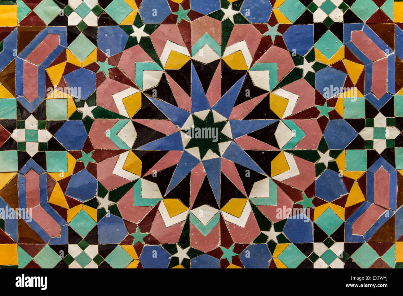 L'art de Zellige marocain Photo Stock - Alamy