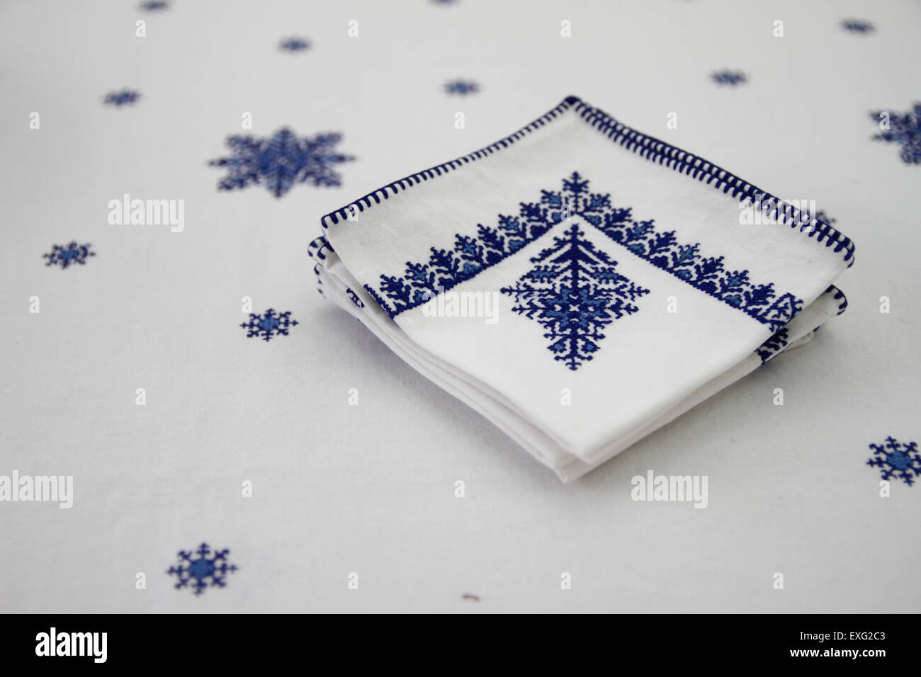 Broderie d'inspiration berbère Détails sur la nappe marocaine et les ...