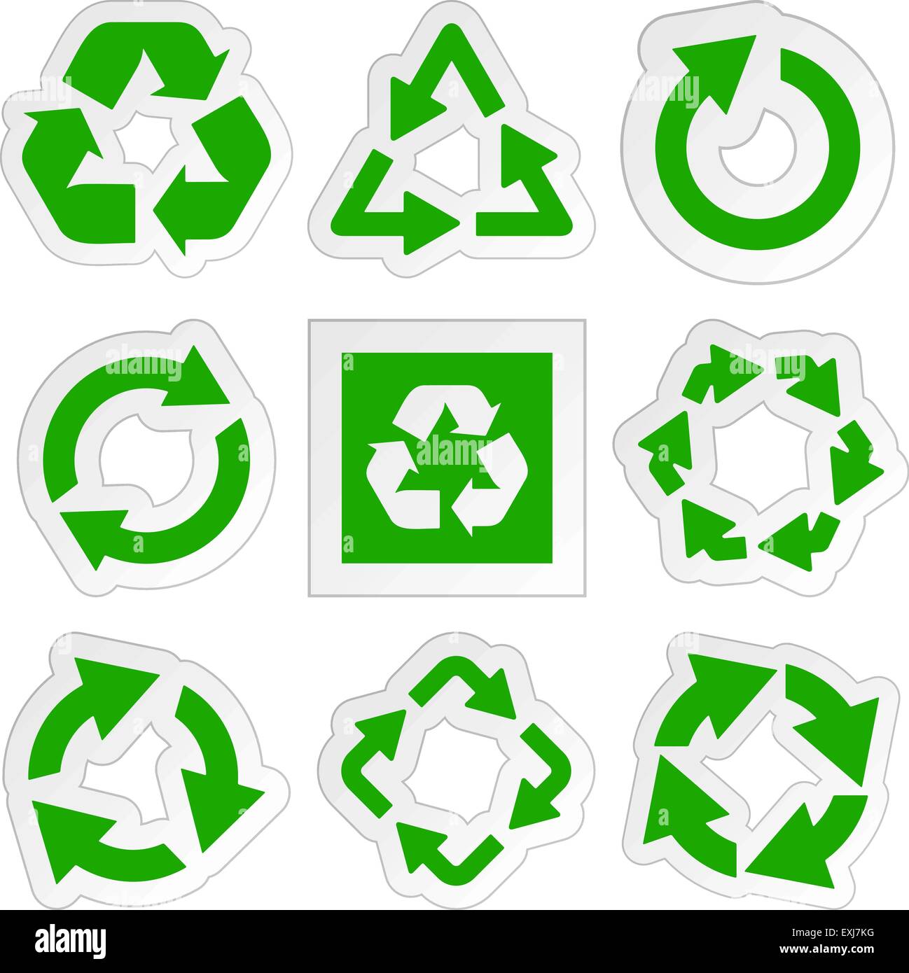 Symbole de recyclage collection. vector illustration Image Vectorielle ...