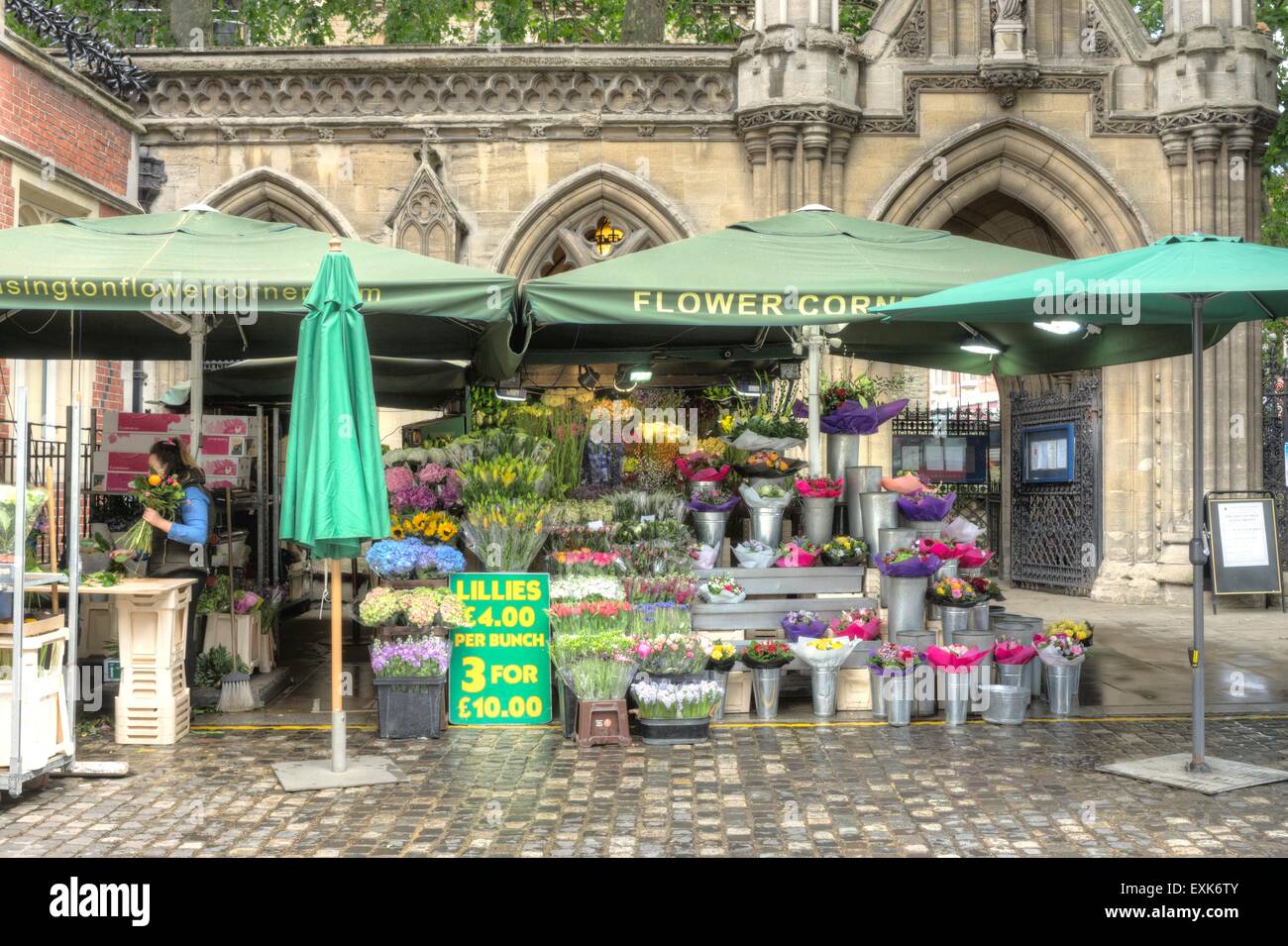 Flower seller stall Banque de photographies et d’images à haute ...