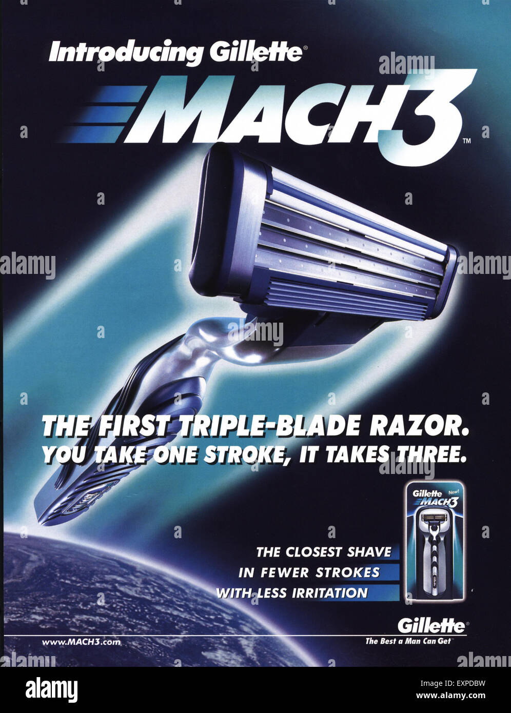 Gillette advert Banque de photographies et d’images à haute résolution ...