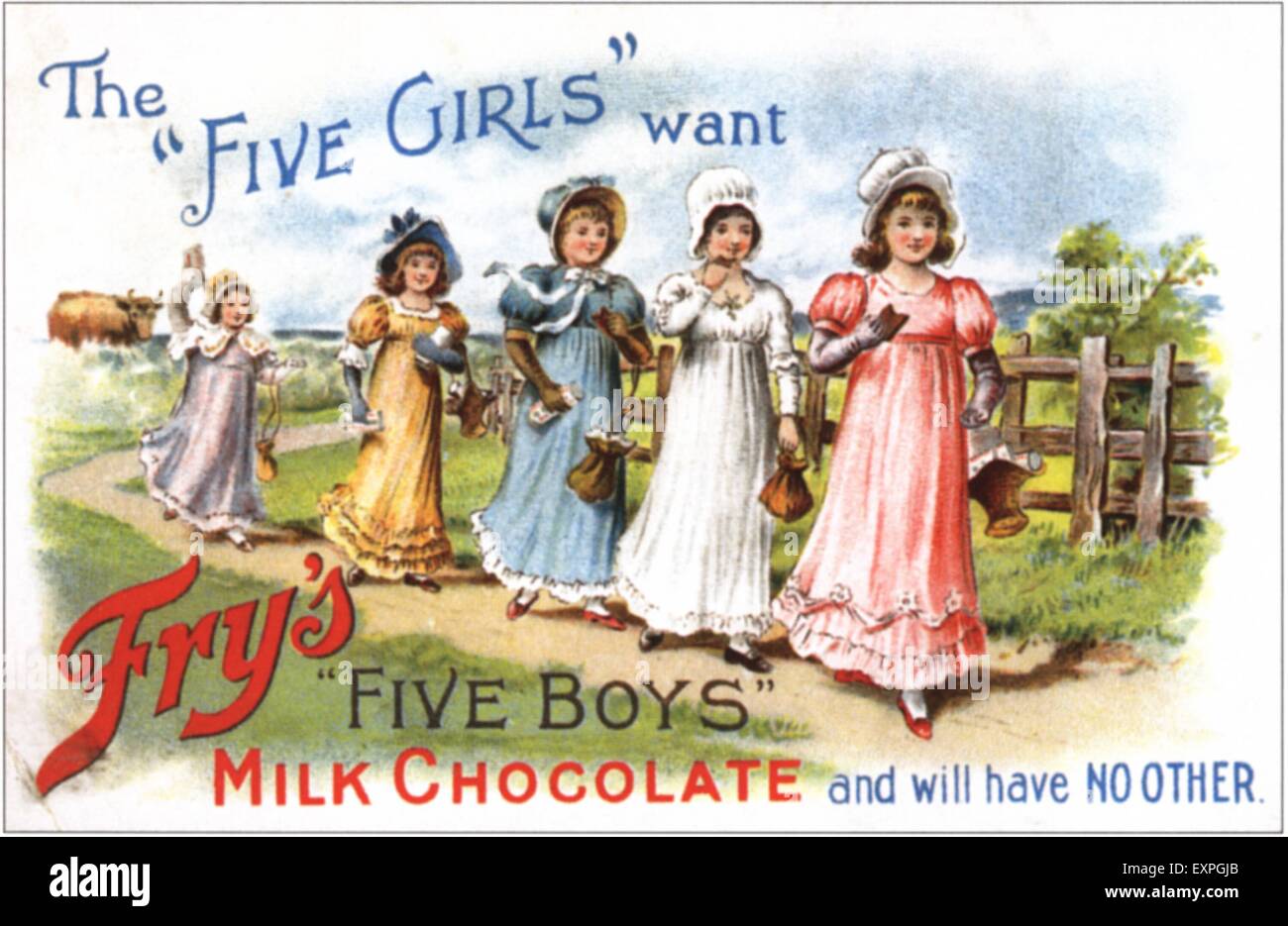 Magazine advert chocolate fry's Banque de photographies et d’images à ...