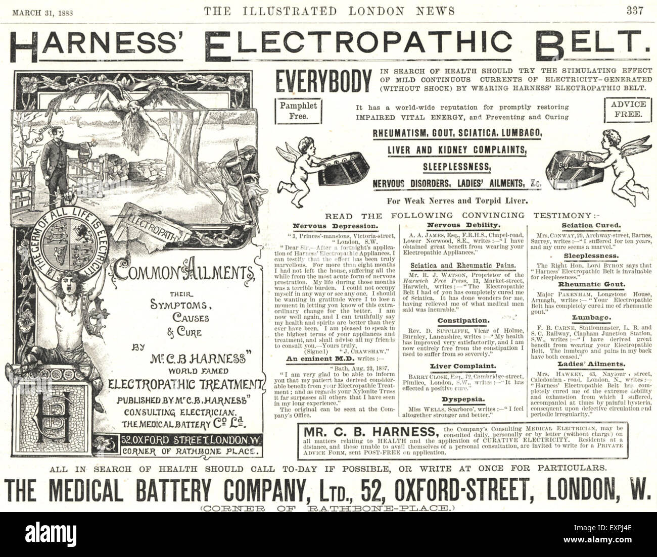 Electropathic belt Banque de photographies et d’images à haute résolution - Alamy