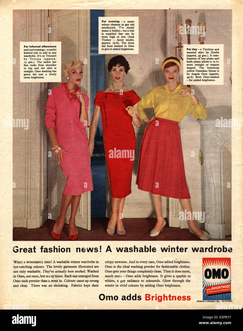 1950s uk omo washing magazine Banque de photographies et d’images à ...