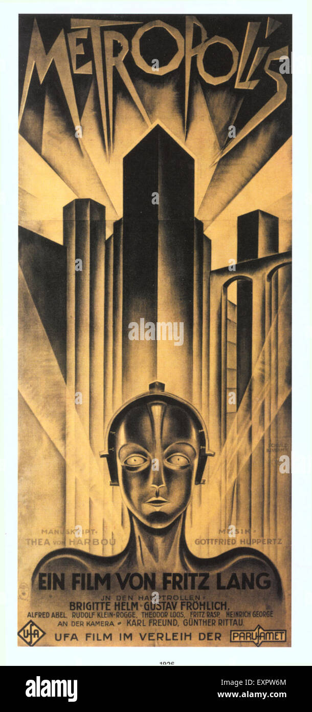 Metropolis film poster 1927 Banque de photographies et d’images à haute résolution - Alamy