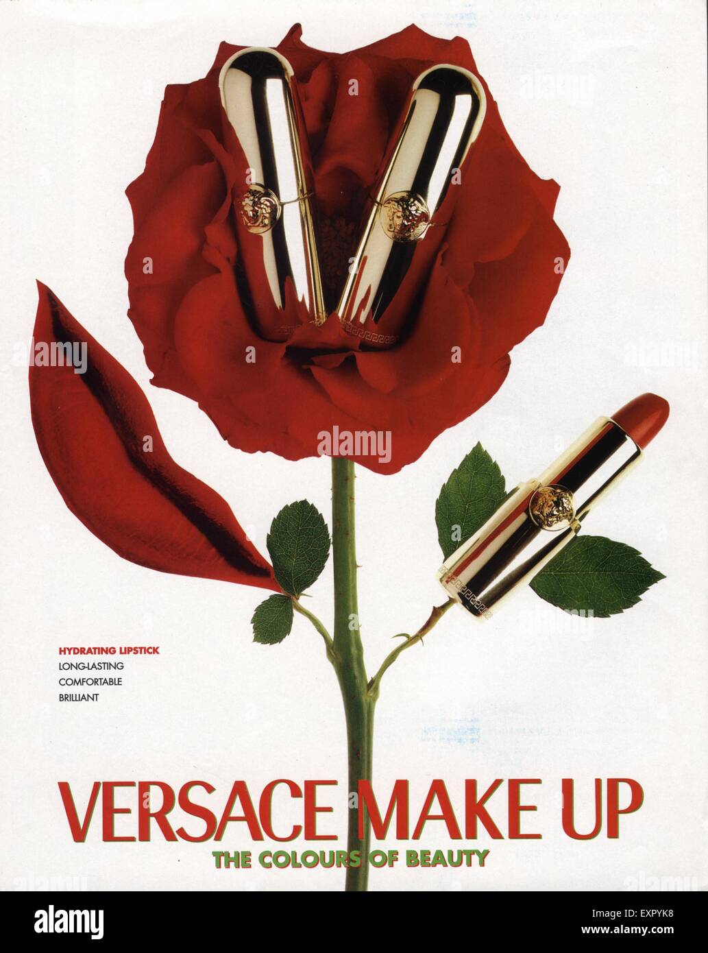 1990s uk versace magazine advert Banque de photographies et d’images à ...