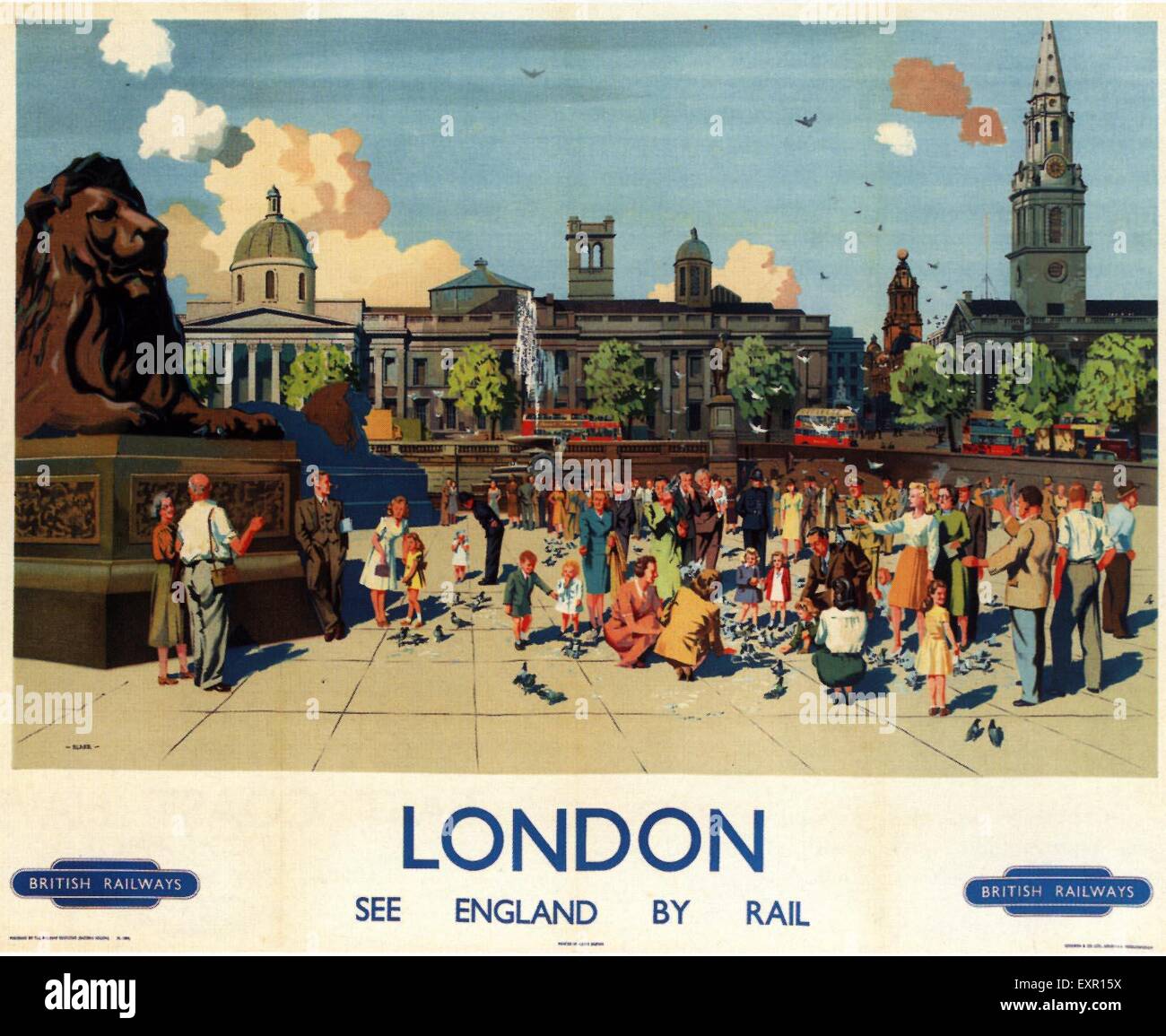 1950s british railways poster Banque de photographies et d’images à ...