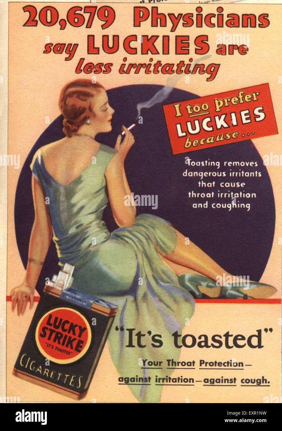 Lucky strike advert Banque de photographies et d’images à haute ...