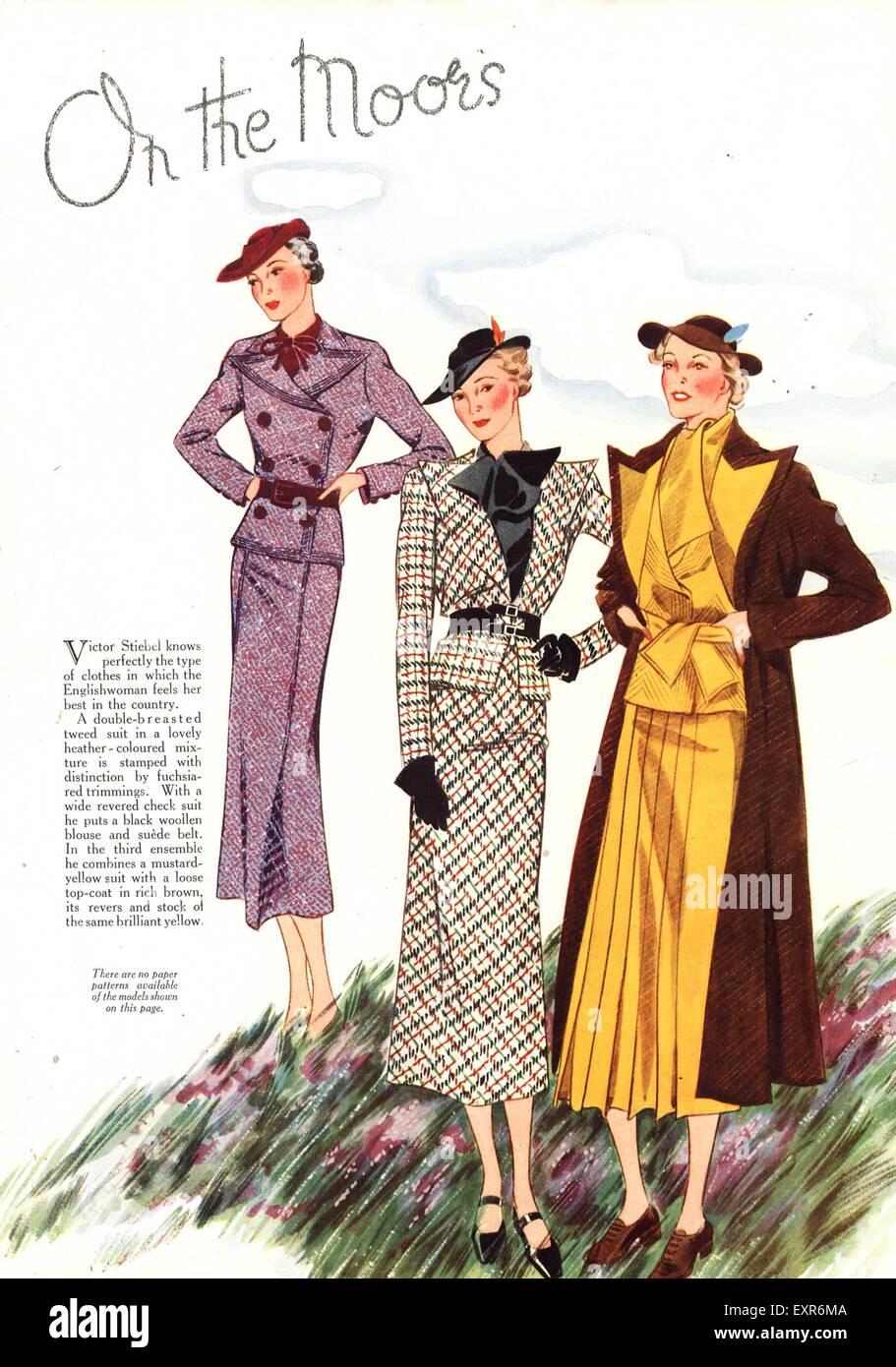 1930s uk fashion 1930s magazine Banque de photographies et d’images à ...