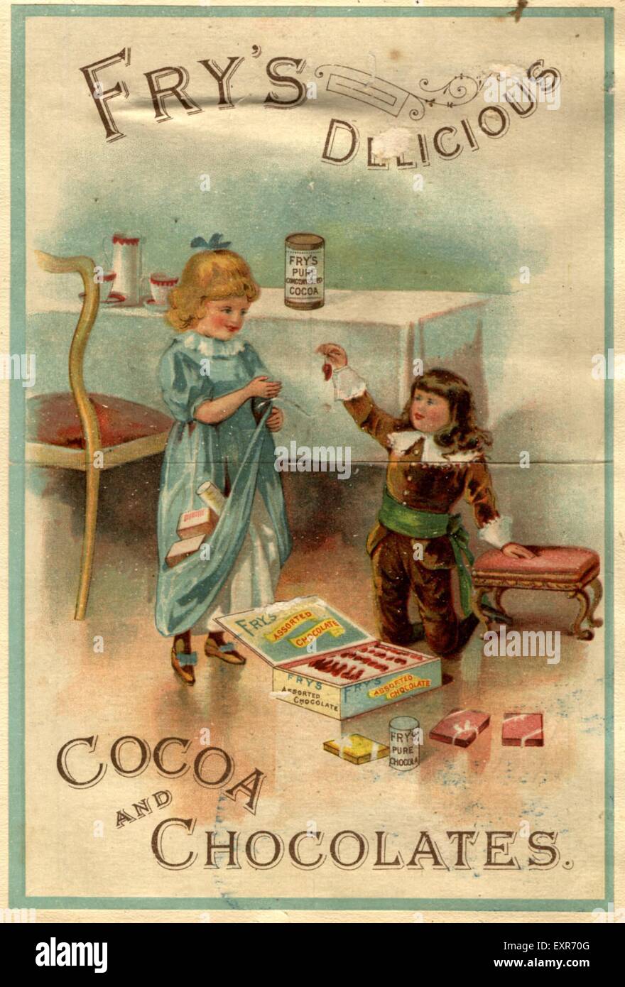 Magazine advert chocolate fry's Banque de photographies et d’images à ...