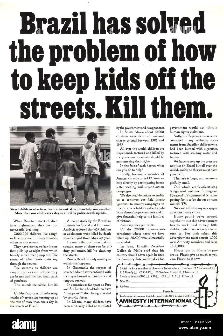 Amnesty international poster Banque de photographies et d’images à ...