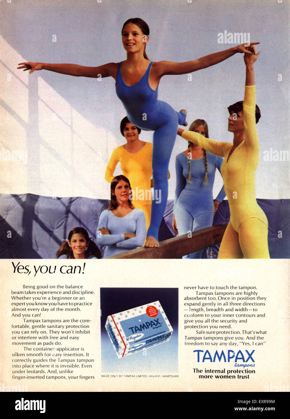 Tampax advert Banque de photographies et d’images à haute résolution ...