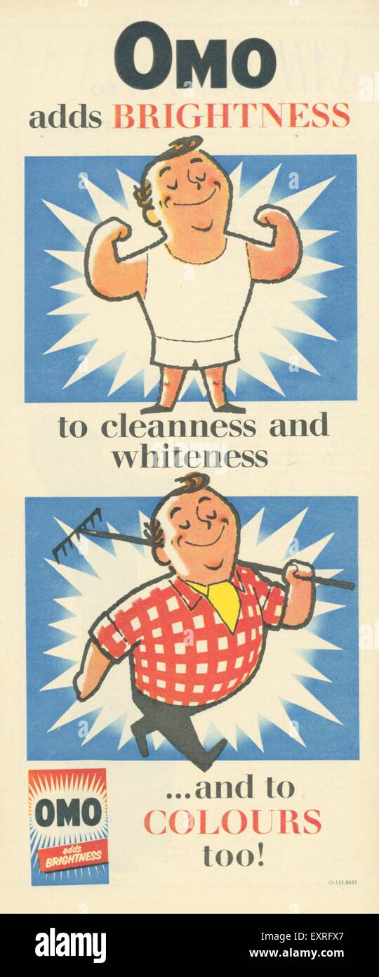 1950s uk omo washing magazine Banque de photographies et d’images à ...